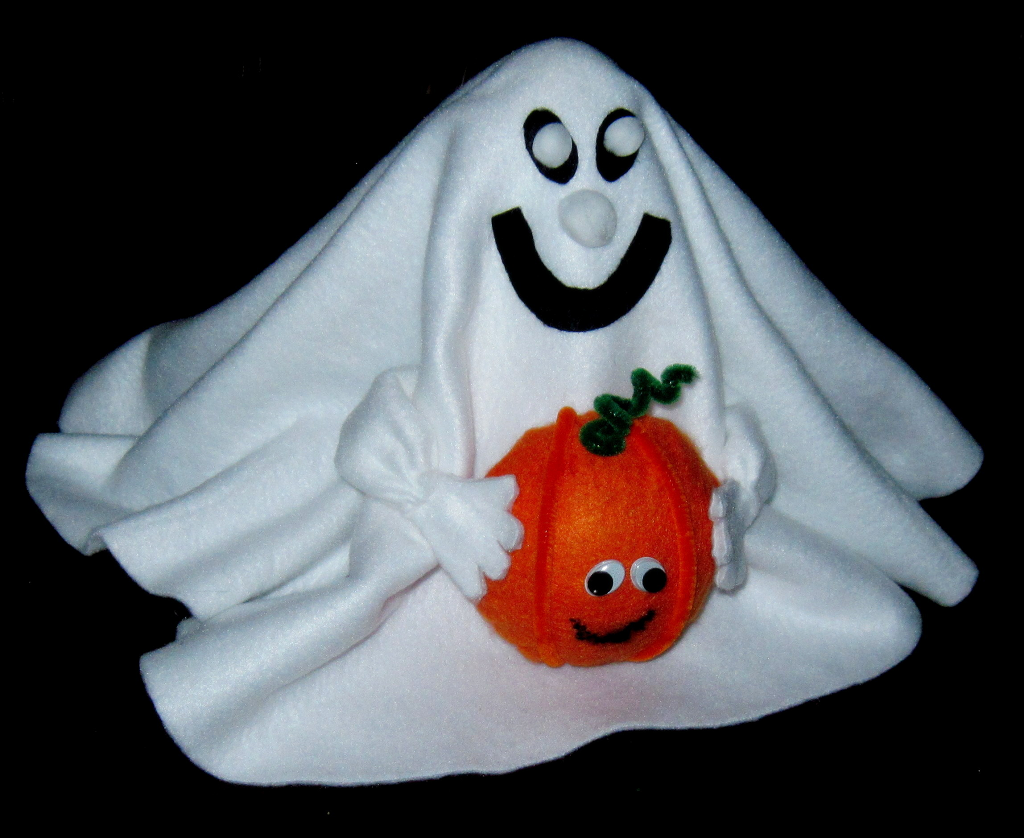 How to Make a Halloween Ghost with Fleece Tutorial - Crafters Kingdom ...